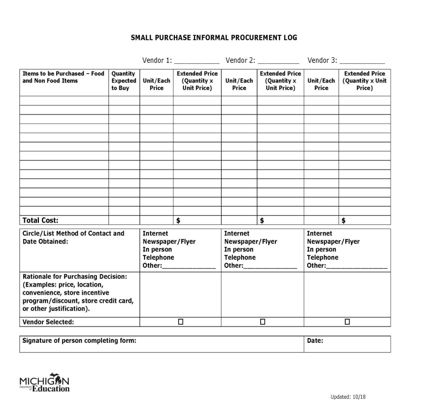 Project Management Templates en LinkedIn: Small Purchase Informal ... Project Management Templates en LinkedIn: Small Purchase Informal ...