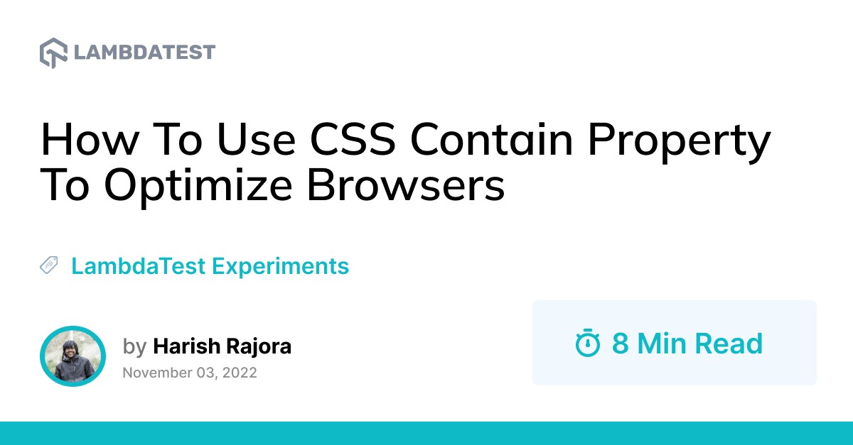 Shahzeb Hoda on LinkedIn: How To Use CSS Contain Property To Optimize ... Shahzeb Hoda on LinkedIn: How To Use CSS Contain Property To Optimize ...