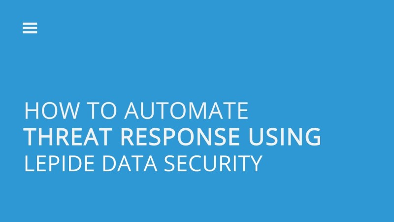 Lepide on LinkedIn: How To Automate Threat Response Using Lepide Data ... Lepide on LinkedIn: How To Automate Threat Response Using Lepide Data ...