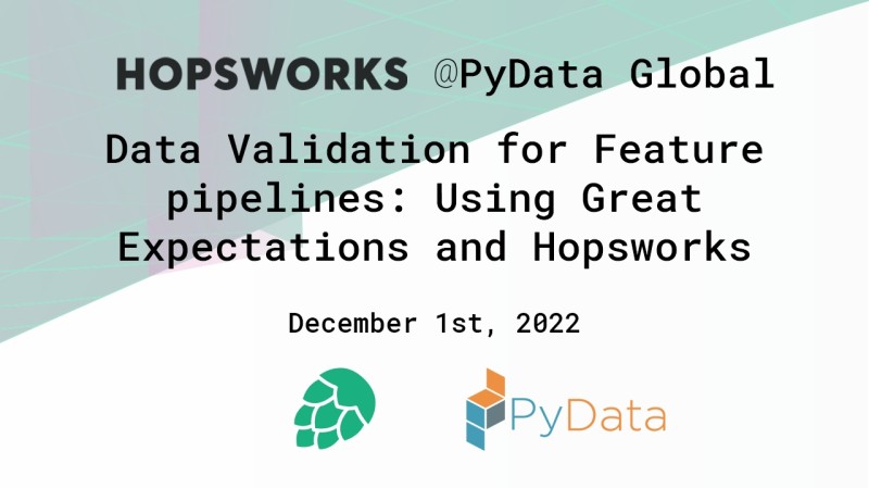 Hopsworks on LinkedIn: Data Validation for Feature pipelines: Using ... Hopsworks on LinkedIn: Data Validation for Feature pipelines: Using ...