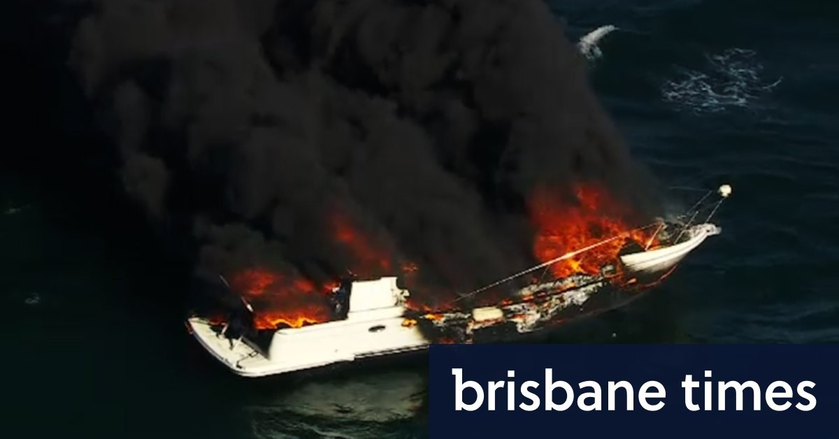 Qudach Australia on LinkedIn: Two men rescued from flaming boat on Port ... Qudach Australia on LinkedIn: Two men rescued from flaming boat on Port ...