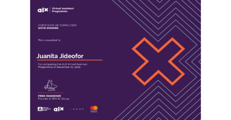 Juanita Jideofor on LinkedIn: Certificate Validator Juanita Jideofor on LinkedIn: Certificate Validator