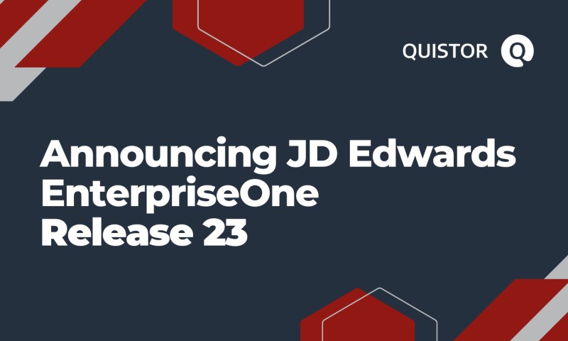Quistor on LinkedIn: Announcing JD Edwards EnterpriseOne Release 23 Quistor on LinkedIn: Announcing JD Edwards EnterpriseOne Release 23
