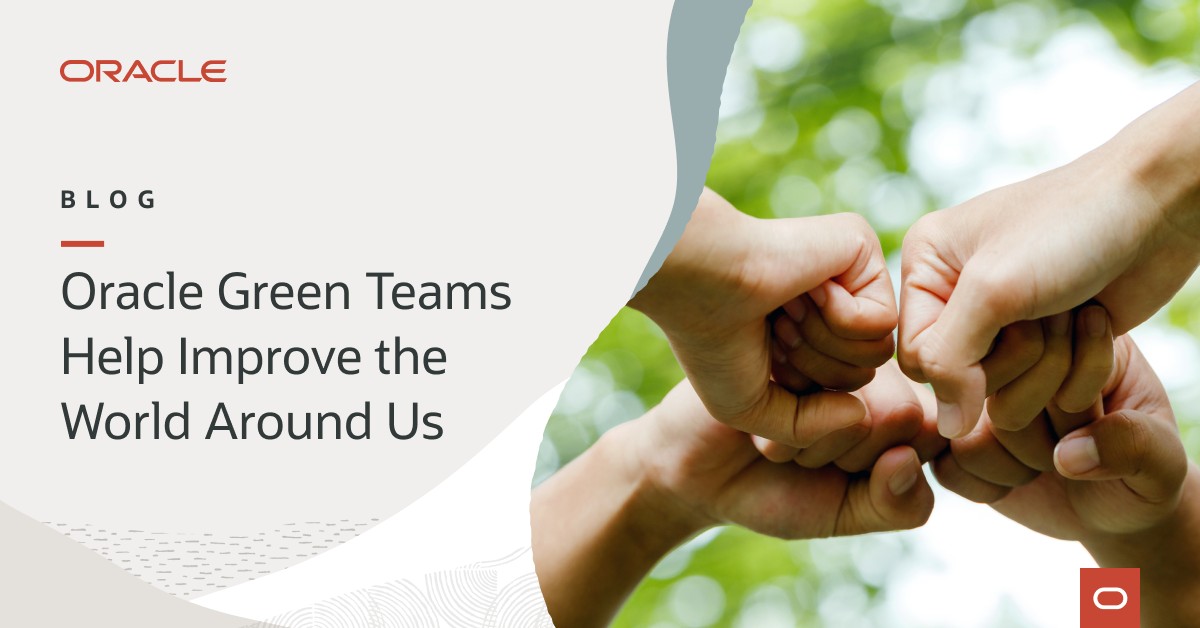 Aditi Singhal on LinkedIn: Oracle Green Teams Help Improve the World ... Aditi Singhal on LinkedIn: Oracle Green Teams Help Improve the World ...