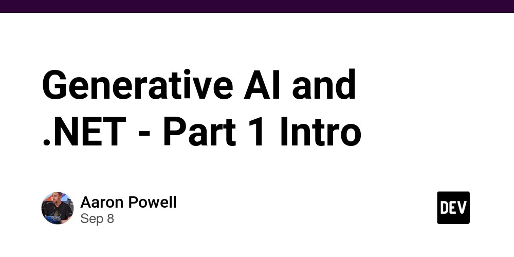 DotNetCode on LinkedIn: Generative AI and .NET - Part 1 Intro DotNetCode on LinkedIn: Generative AI and .NET - Part 1 Intro