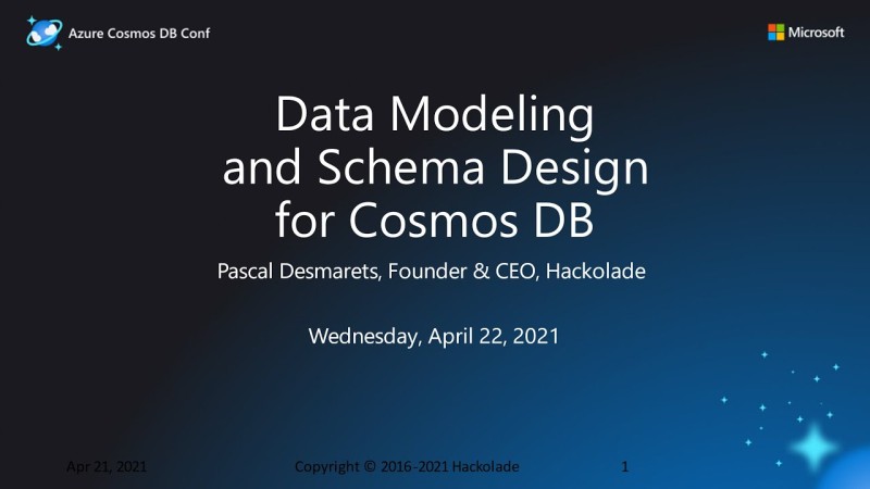 Azure Cosmos DB on LinkedIn: Data modeling and schema design for Azure ... Azure Cosmos DB on LinkedIn: Data modeling and schema design for Azure ...