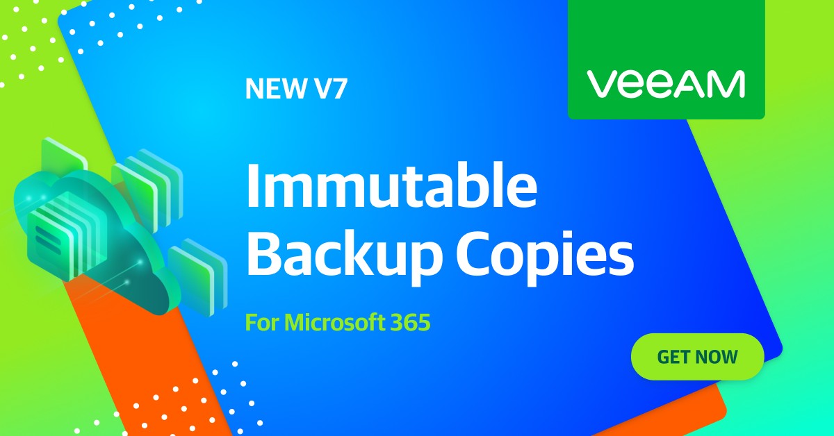 Veeam Software on LinkedIn: NEW Veeam Backup for Microsoft 365 v7 ... Veeam Software on LinkedIn: NEW Veeam Backup for Microsoft 365 v7 ...
