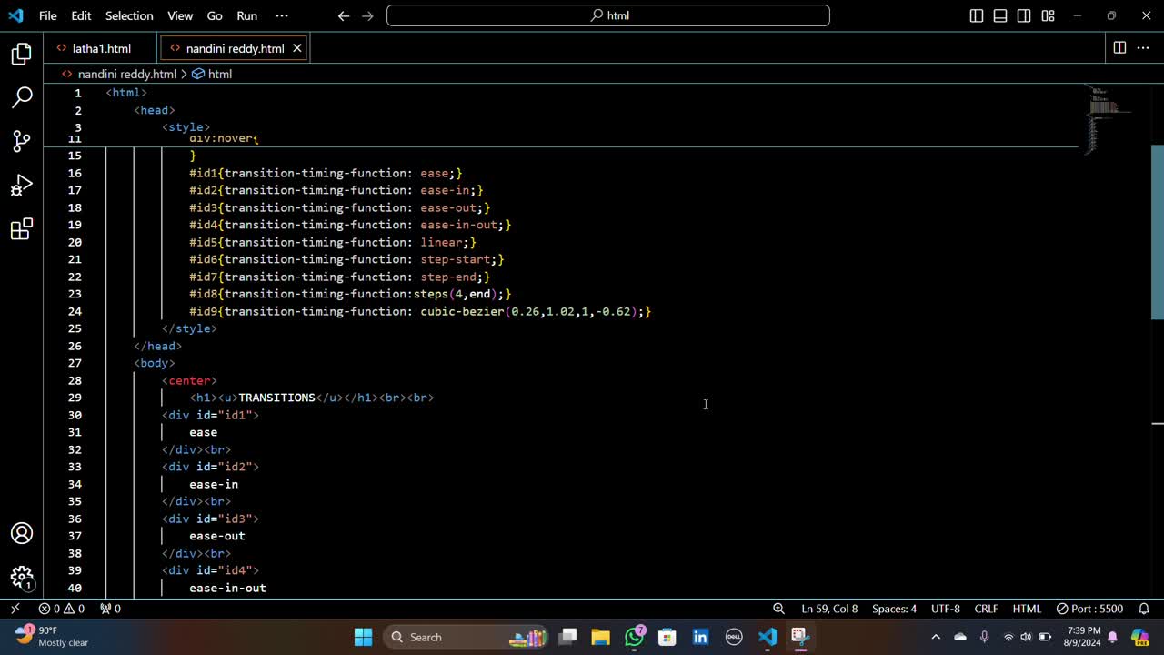 Nandini Reddy Akkala on LinkedIn: #html #css Nandini Reddy Akkala on LinkedIn: #html #css