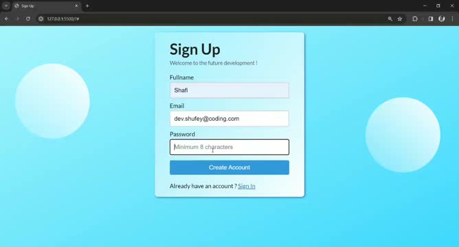 🚀 A mesmerizing glassmorphic Sign-Up page using HTML and CSS ... 🚀 A mesmerizing glassmorphic Sign-Up page using HTML and CSS ...