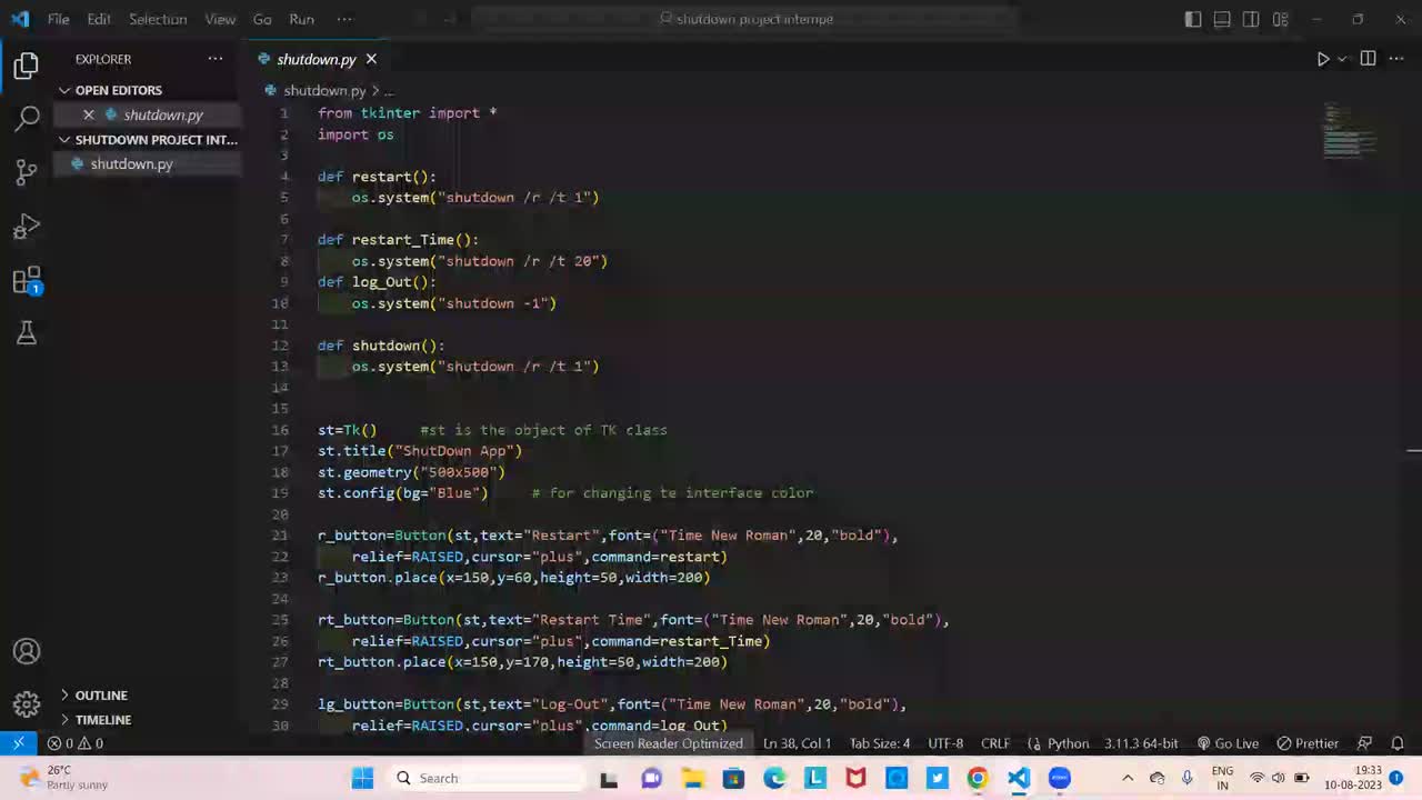 Shreya Ithape on LinkedIn: #pythonprogramming #project #internpe # ... Shreya Ithape on LinkedIn: #pythonprogramming #project #internpe # ...