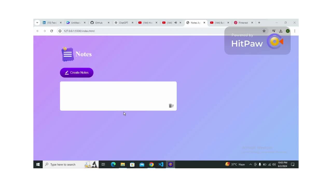 Ajj ay on LinkedIn: #html #css #javascript #webdevelopment #notesapp Ajj ay on LinkedIn: #html #css #javascript #webdevelopment #notesapp