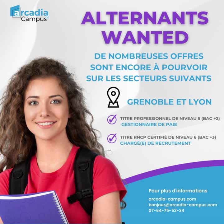 Arcadia Campus on LinkedIn: Offres d'alternance RH Arcadia Campus on LinkedIn: Offres d'alternance RH