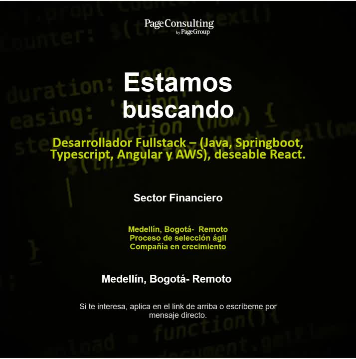 Daniela Garzón Guerrero en LinkedIn: #java #springboot #typescript # ... Daniela Garzón Guerrero en LinkedIn: #java #springboot #typescript # ...