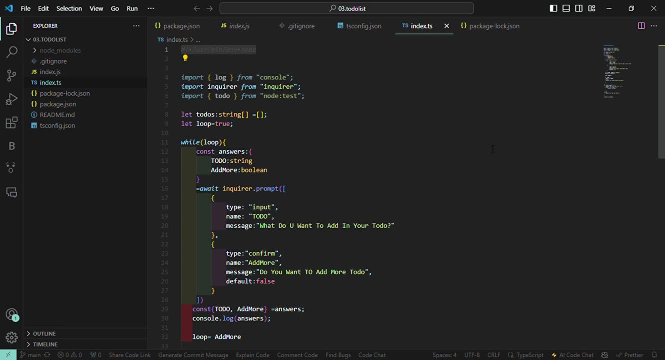 Ahmed Ali on LinkedIn: #clitodo #typescript #nodejs #cli #npm # ... Ahmed Ali on LinkedIn: #clitodo #typescript #nodejs #cli #npm # ...