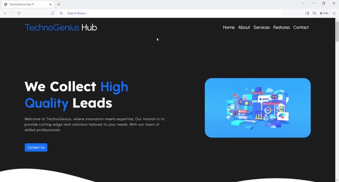 🚀 Technogenius Hub landing page with cutting-edge technologies! 💻 #HTML ... 🚀 Technogenius Hub landing page with cutting-edge technologies! 💻 #HTML ...