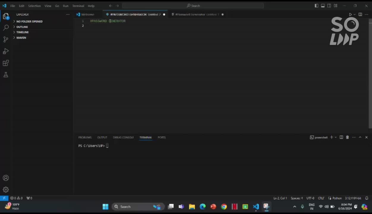Sushant Kashyap on LinkedIn: #password_generator #python_programming # ... Sushant Kashyap on LinkedIn: #password_generator #python_programming # ...