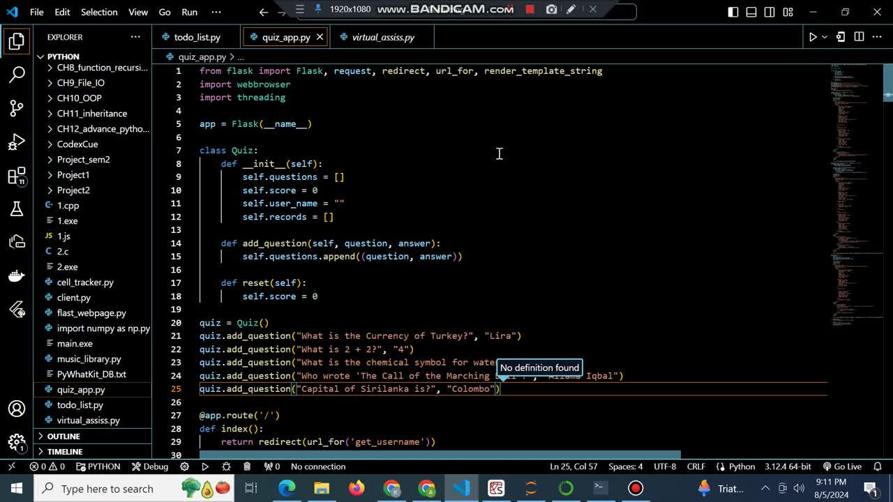 Abdul Wasay on LinkedIn: #python #webdevelopment #dailypractice # ... Abdul Wasay on LinkedIn: #python #webdevelopment #dailypractice # ...