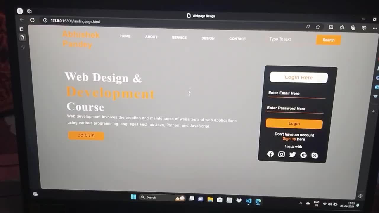 Abhishek Pandey on LinkedIn: #task2 #landingpage #html #css #javascript ... Abhishek Pandey on LinkedIn: #task2 #landingpage #html #css #javascript ...