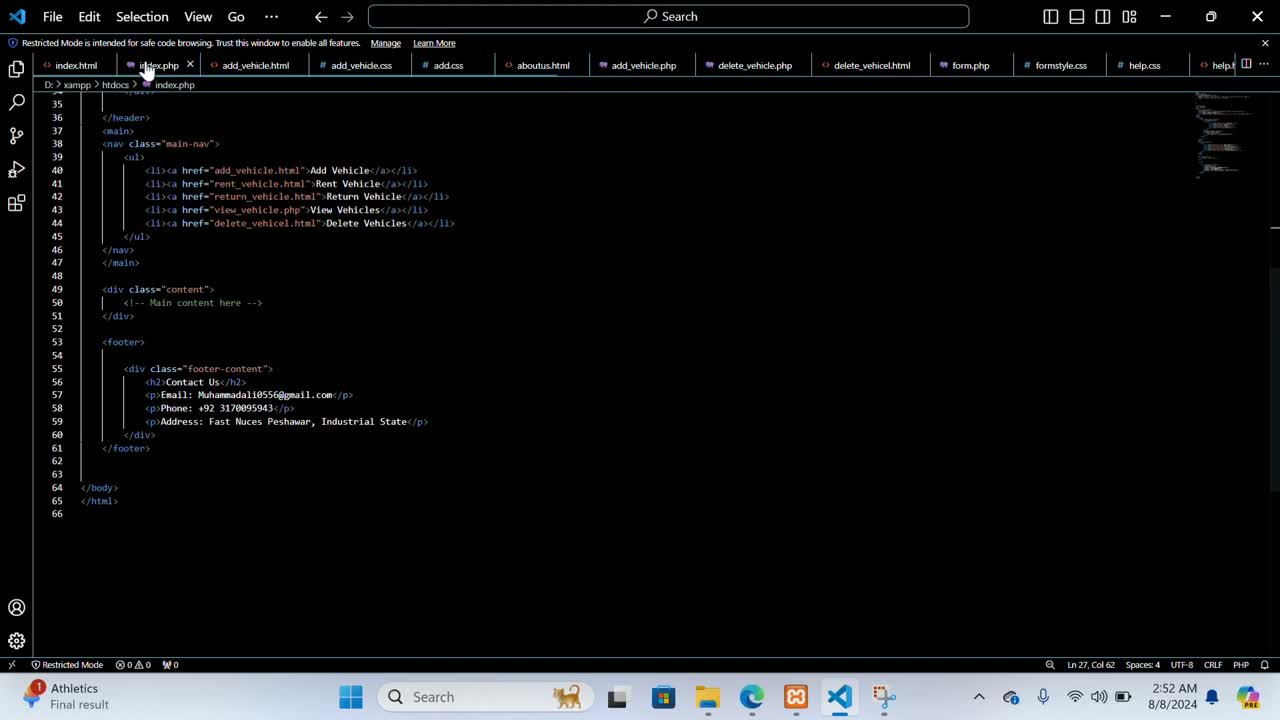 Muhammad Ali on LinkedIn: #php #mysql #webdevelopment #html #css #xampp ... Muhammad Ali on LinkedIn: #php #mysql #webdevelopment #html #css #xampp ...