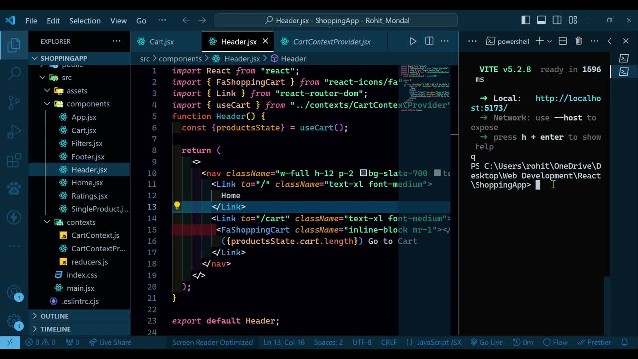 ROHIT MONDAL on LinkedIn: #react #frontend #webdevelopment #shoppingapp ... ROHIT MONDAL on LinkedIn: #react #frontend #webdevelopment #shoppingapp ...