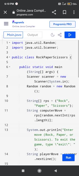 Amulya M on LinkedIn: #internship #internpe #java #rockpaperscissors # ... Amulya M on LinkedIn: #internship #internpe #java #rockpaperscissors # ...