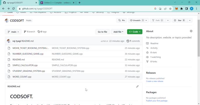 Raj Tyagi on LinkedIn: #codsoft #c #programming #internships2023 Raj Tyagi on LinkedIn: #codsoft #c #programming #internships2023