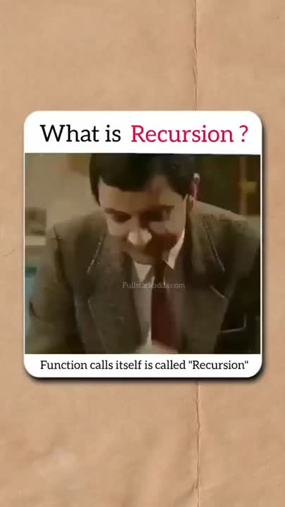 Mubashar Hussain on LinkedIn: #programming #recursion #humor #developer ... Mubashar Hussain on LinkedIn: #programming #recursion #humor #developer ...