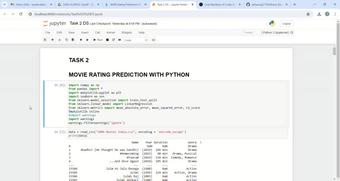 Sanskruti Bhakare on LinkedIn: #codsoft #movie #projects #datascience # ... Sanskruti Bhakare on LinkedIn: #codsoft #movie #projects #datascience # ...