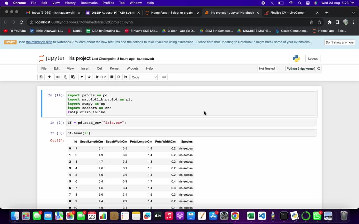 Ishita Agarwal on LinkedIn: TASK 1-Iris Flower Using data science Oasis ... Ishita Agarwal on LinkedIn: TASK 1-Iris Flower Using data science Oasis ...