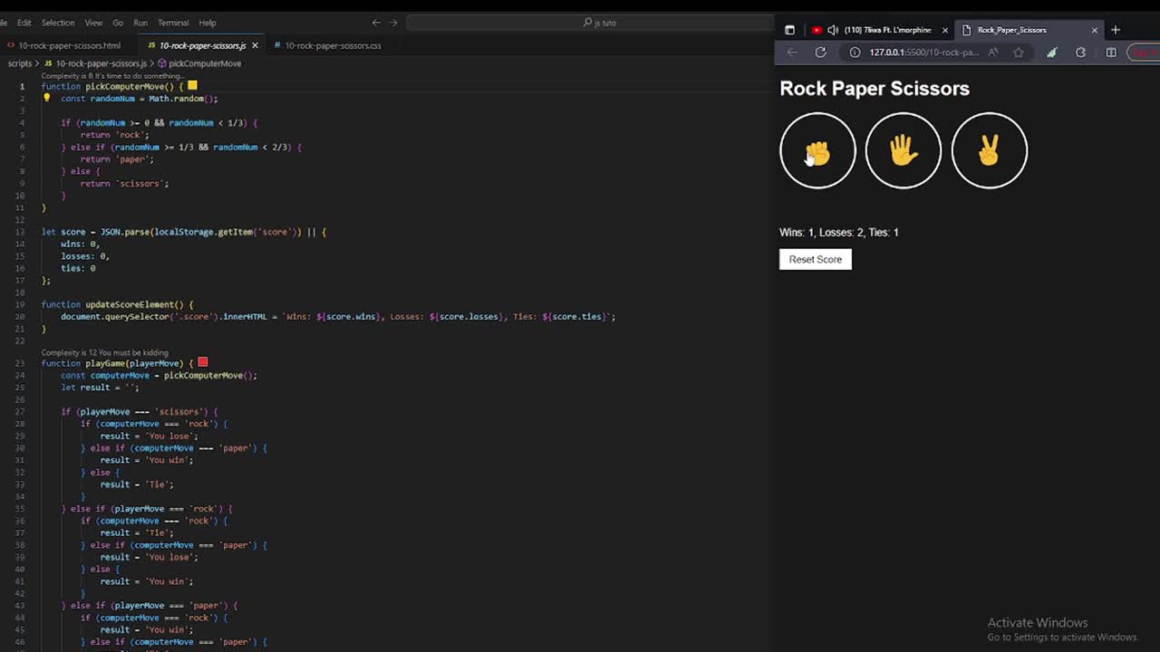 Developed a Rock-Paper-Scissors game using JavaScript | Mohssin ... Developed a Rock-Paper-Scissors game using JavaScript | Mohssin ...
