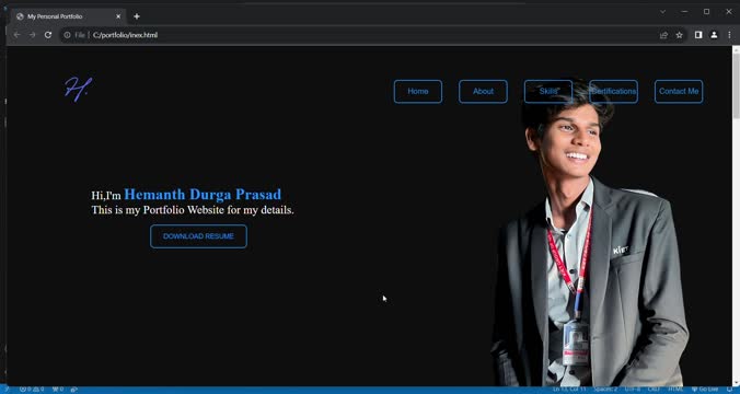 Hemanth Durga prasad on LinkedIn: #html #css #portfoliowebsite # ... Hemanth Durga prasad on LinkedIn: #html #css #portfoliowebsite # ...