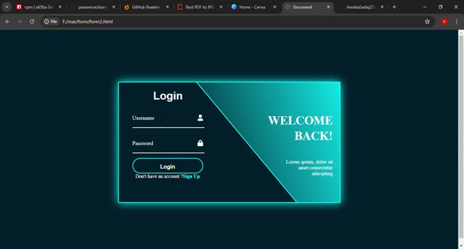 Areeba Sadiq on LinkedIn: #loginform #webdevelopment #html #css # ... Areeba Sadiq on LinkedIn: #loginform #webdevelopment #html #css # ...