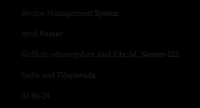 SD. Naseer on LinkedIn: introduction to python programming project SD. Naseer on LinkedIn: introduction to python programming project