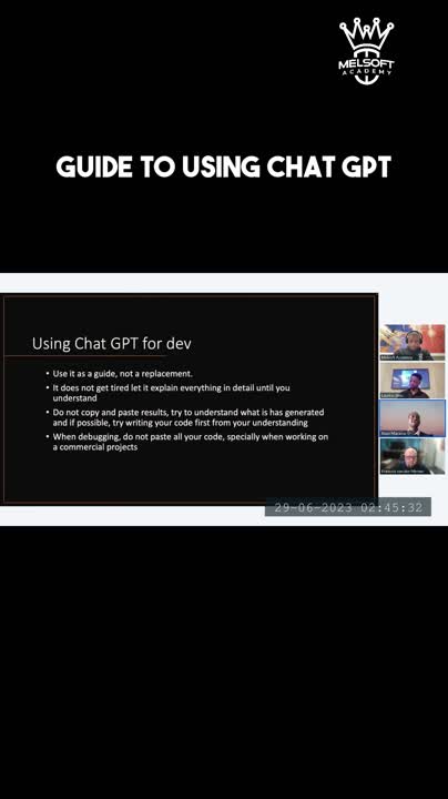 Melsoft Academy on LinkedIn: #chatgpt #softwaredevelopment ... Melsoft Academy on LinkedIn: #chatgpt #softwaredevelopment ...