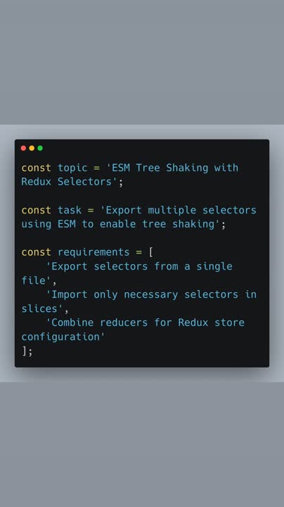Redux Bundle Optimization with ESM | Anton Ioffe posted on the topic ... Redux Bundle Optimization with ESM | Anton Ioffe posted on the topic ...