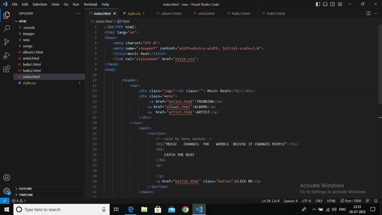 URVISHA RANA on LinkedIn: #css #html #intern #project URVISHA RANA on LinkedIn: #css #html #intern #project
