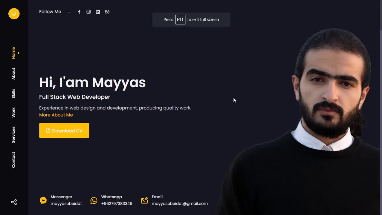 Mayyas Obeidat on LinkedIn: #webdevelopment #portfolio #html #css # ... Mayyas Obeidat on LinkedIn: #webdevelopment #portfolio #html #css # ...