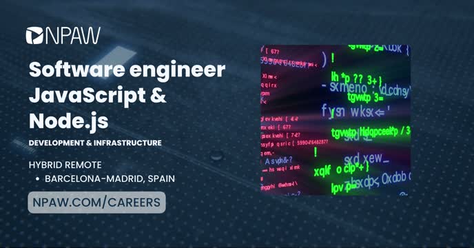 NPAW on LinkedIn: #javascript #nodejs #softwareengineer #techjobs # ... NPAW on LinkedIn: #javascript #nodejs #softwareengineer #techjobs # ...
