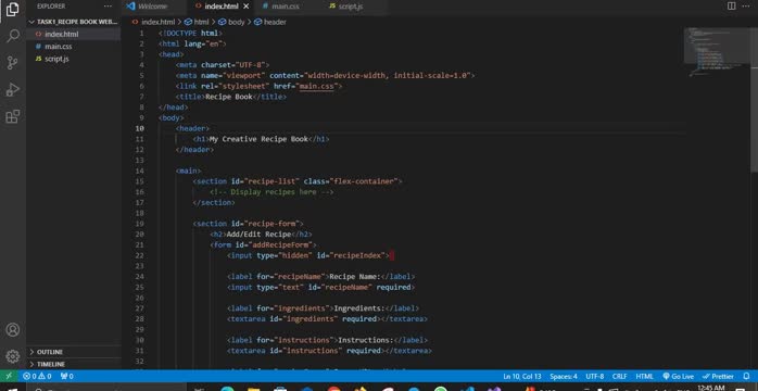 Reem Ali on LinkedIn: #codealpha #webdev #recipebook #html #css #javascript Reem Ali on LinkedIn: #codealpha #webdev #recipebook #html #css #javascript