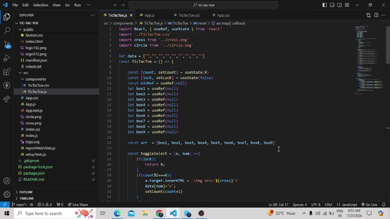 Arpit Srivastava on LinkedIn: Tic Tac Toe Game Using React Js Arpit Srivastava on LinkedIn: Tic Tac Toe Game Using React Js