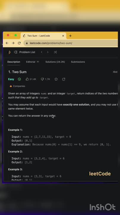 Mikhail Ishutin on LinkedIn: JavaScript leetcode two sum Given an array ... Mikhail Ishutin on LinkedIn: JavaScript leetcode two sum Given an array ...