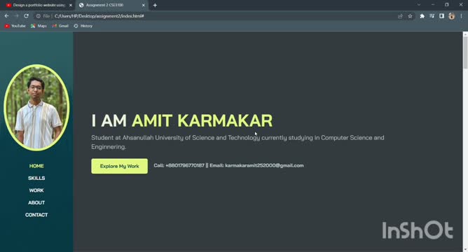 Amit Karmakar on LinkedIn: My Portfolio website Amit Karmakar on LinkedIn: My Portfolio website