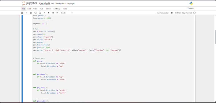 Anchal Dubey on LinkedIn: #internpe #python #pythonprogramming #snakegame Anchal Dubey on LinkedIn: #internpe #python #pythonprogramming #snakegame