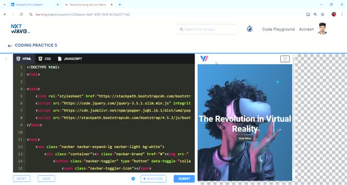 Avinash A R on LinkedIn: #22nd #30daysofcode #ccbp #nxtwave Avinash A R on LinkedIn: #22nd #30daysofcode #ccbp #nxtwave