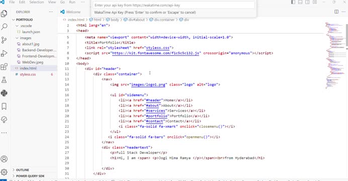Jogi Hima Ramya on LinkedIn: #portfolio #html #css #barathintern # ... Jogi Hima Ramya on LinkedIn: #portfolio #html #css #barathintern # ...
