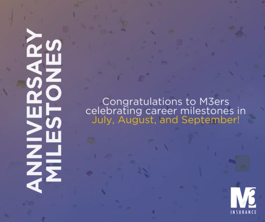 M3 Insurance on LinkedIn: Q3 2024 Anniversary Milestones M3 Insurance M3 Insurance on LinkedIn: Q3 2024 Anniversary Milestones M3 Insurance