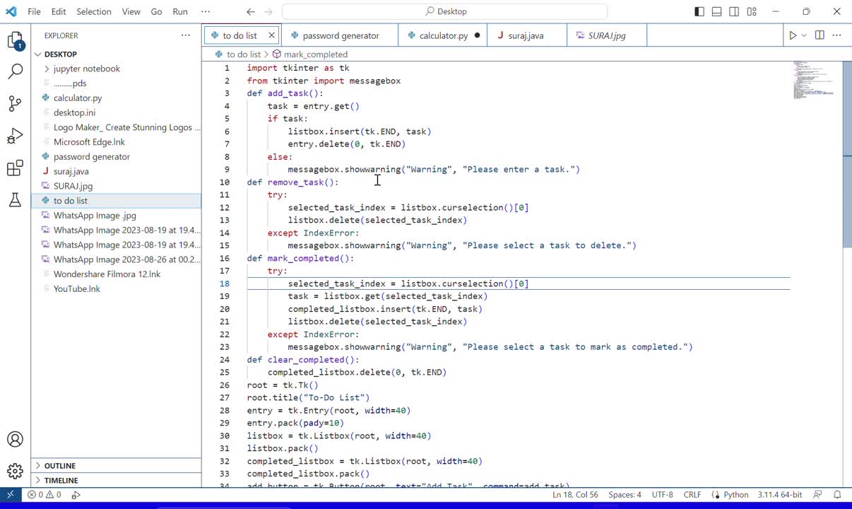 Suraj Kumar on LinkedIn: #codesoft #pythonprogramming #internship #task1 Suraj Kumar on LinkedIn: #codesoft #pythonprogramming #internship #task1
