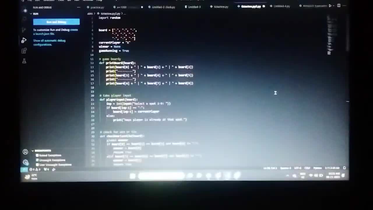 abhishek rachelwar on LinkedIn: #tictactoe #pythonprogramming # ... abhishek rachelwar on LinkedIn: #tictactoe #pythonprogramming # ...