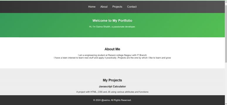 Saima Shaikh on LinkedIn: #portfolio #webdevelopment #html #css # ... Saima Shaikh on LinkedIn: #portfolio #webdevelopment #html #css # ...