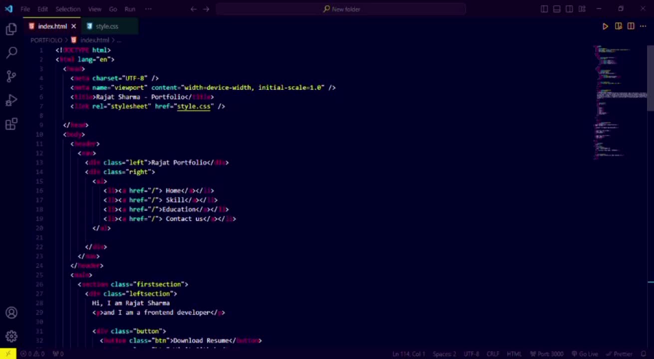 Rajat Sharma on LinkedIn: #webdevelopment #html #css #portfolio #webdesign Rajat Sharma on LinkedIn: #webdevelopment #html #css #portfolio #webdesign